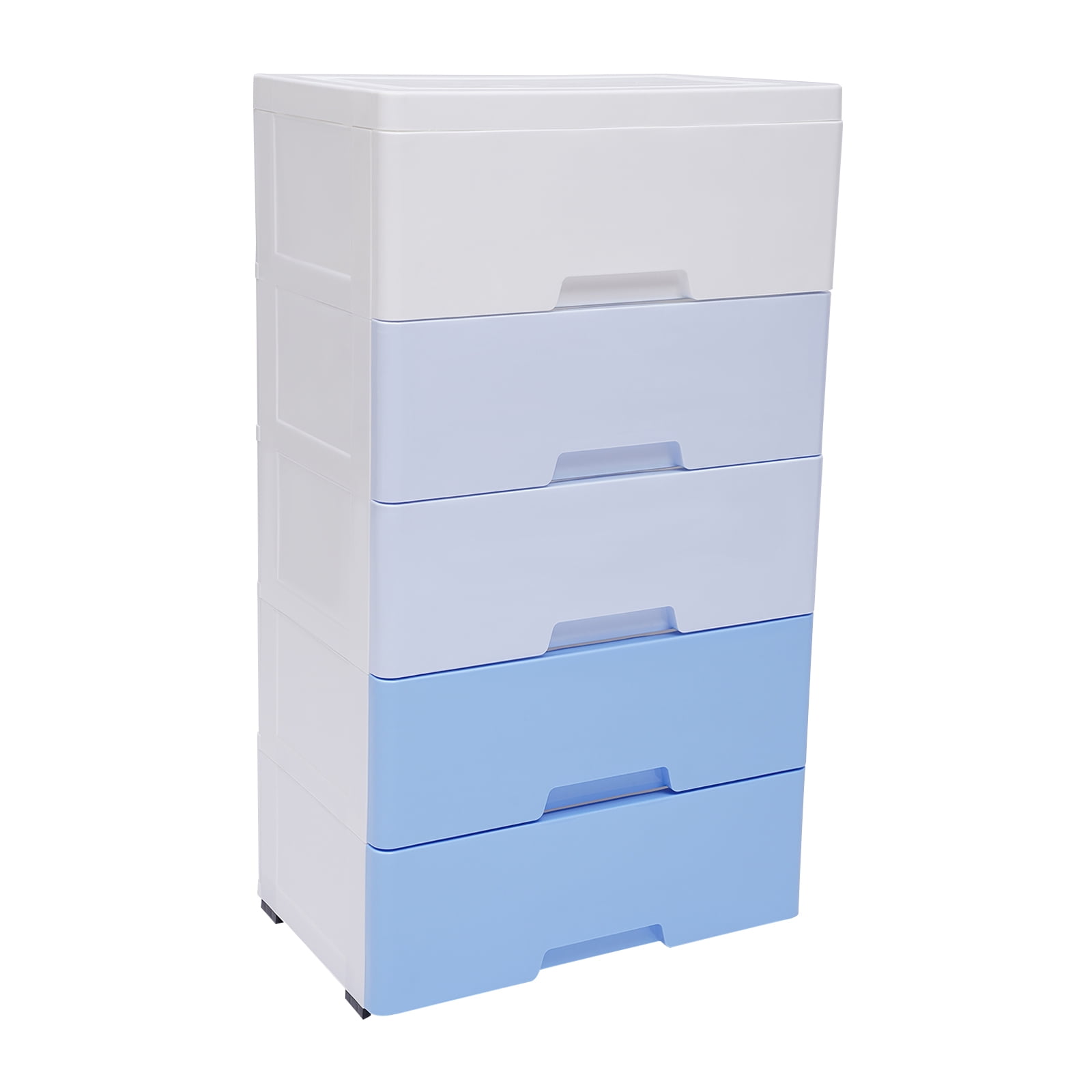 5-Layer Storage Cabinet Plastic Closet Organizer 5 Drawer Storage Bin ...