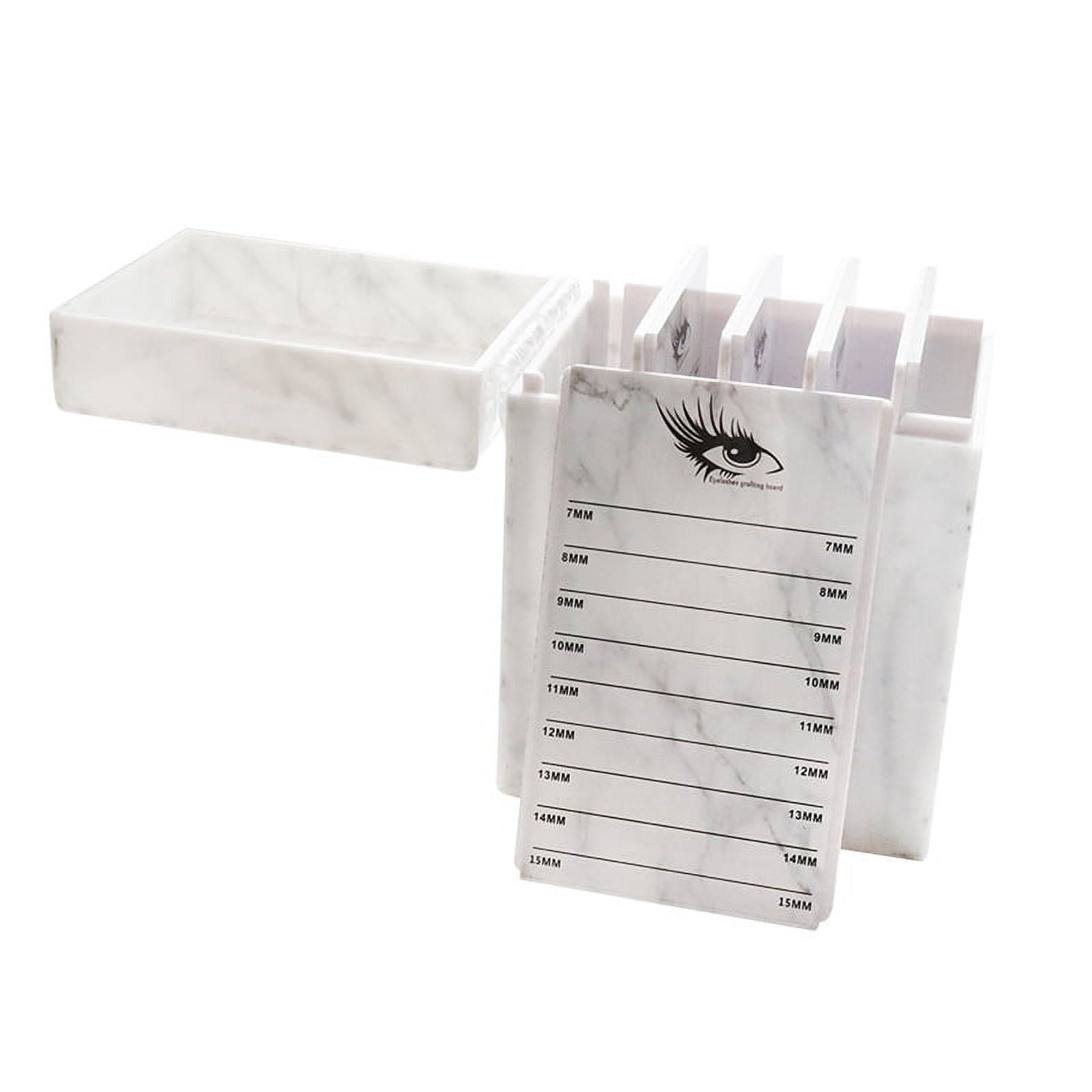 5 Layers Acrylic Eyelash Storage Box, Dust Cover Makeup Organizer False ...