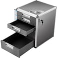 5 Layers Desktop Drawer Organizer w/Lock Storage File Boxes Portable 5 ...