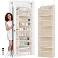 5 Layers Over The Door Organizer with Clear Window, 10 Mesh Side ...