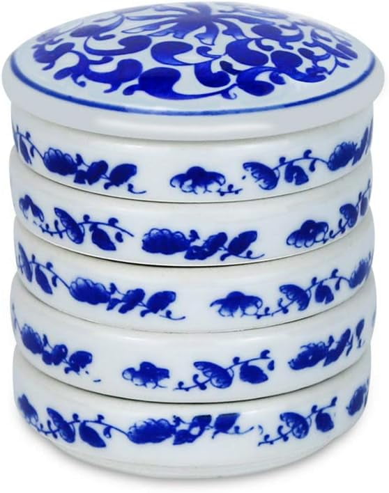 5 Layers Mixing Trays Set Round Porcelain Watercolor Palettes Sauce ...