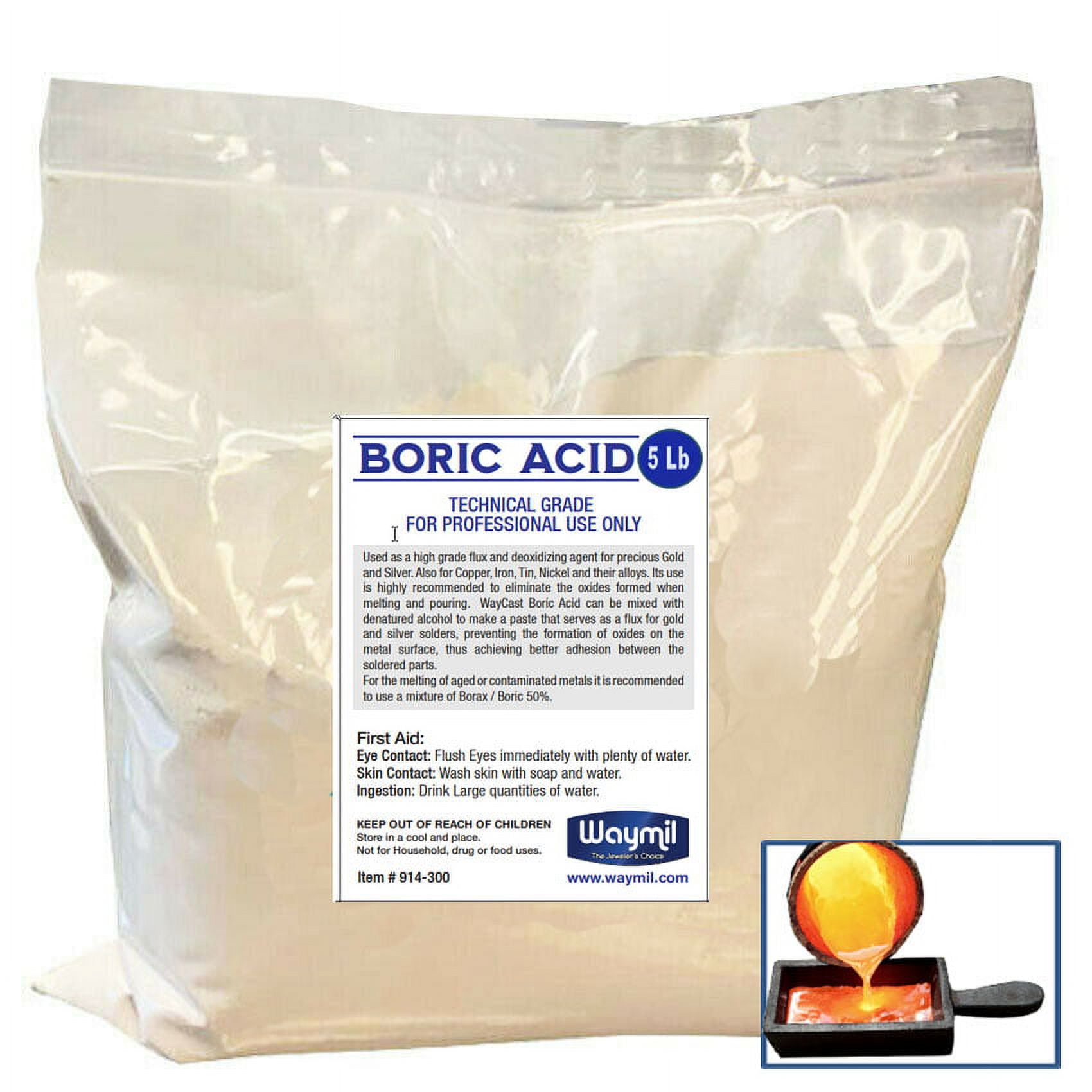 5 Lb Boric Acid Powder Prevent Oxidation During Soldering Jewelry Casting Melting Gold ...