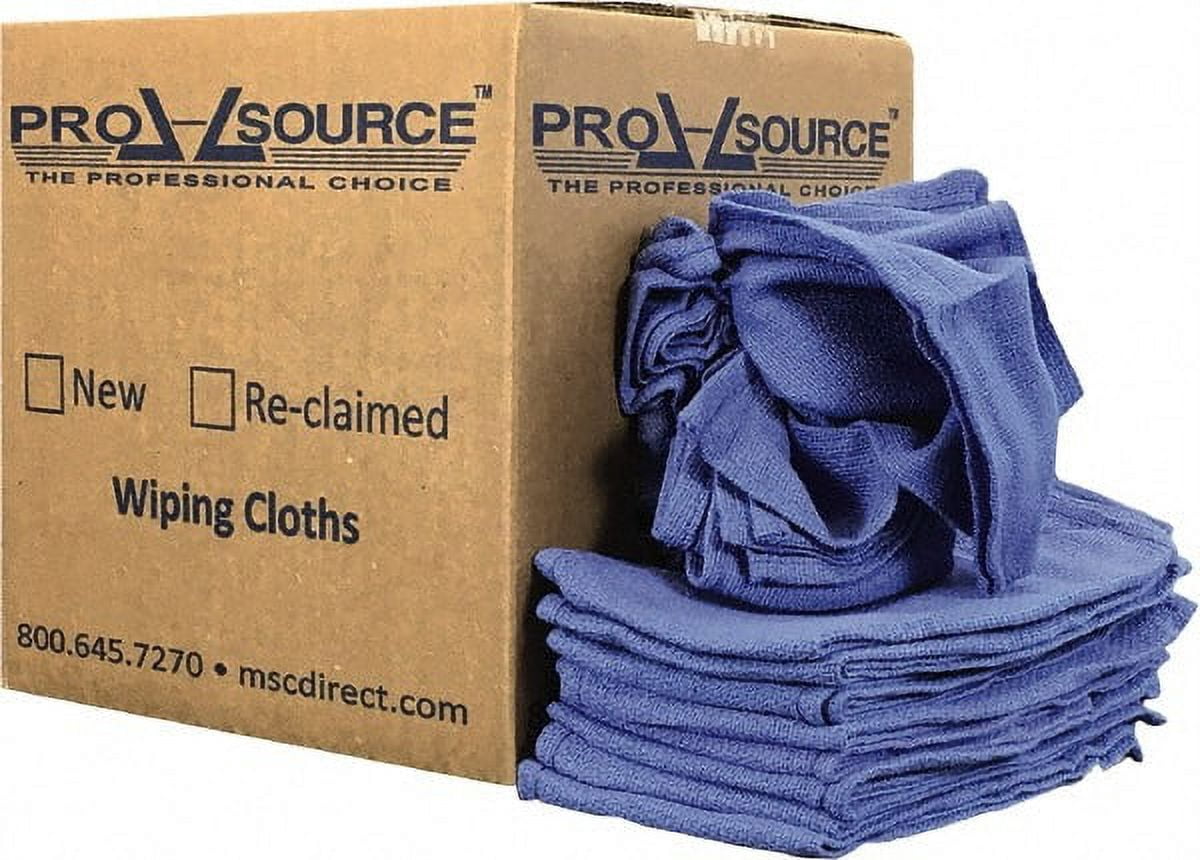 5 Lb Box Blue PRO SOURCE Virgin 100% Cotton Lint-Free Huck Towels: 16 ...