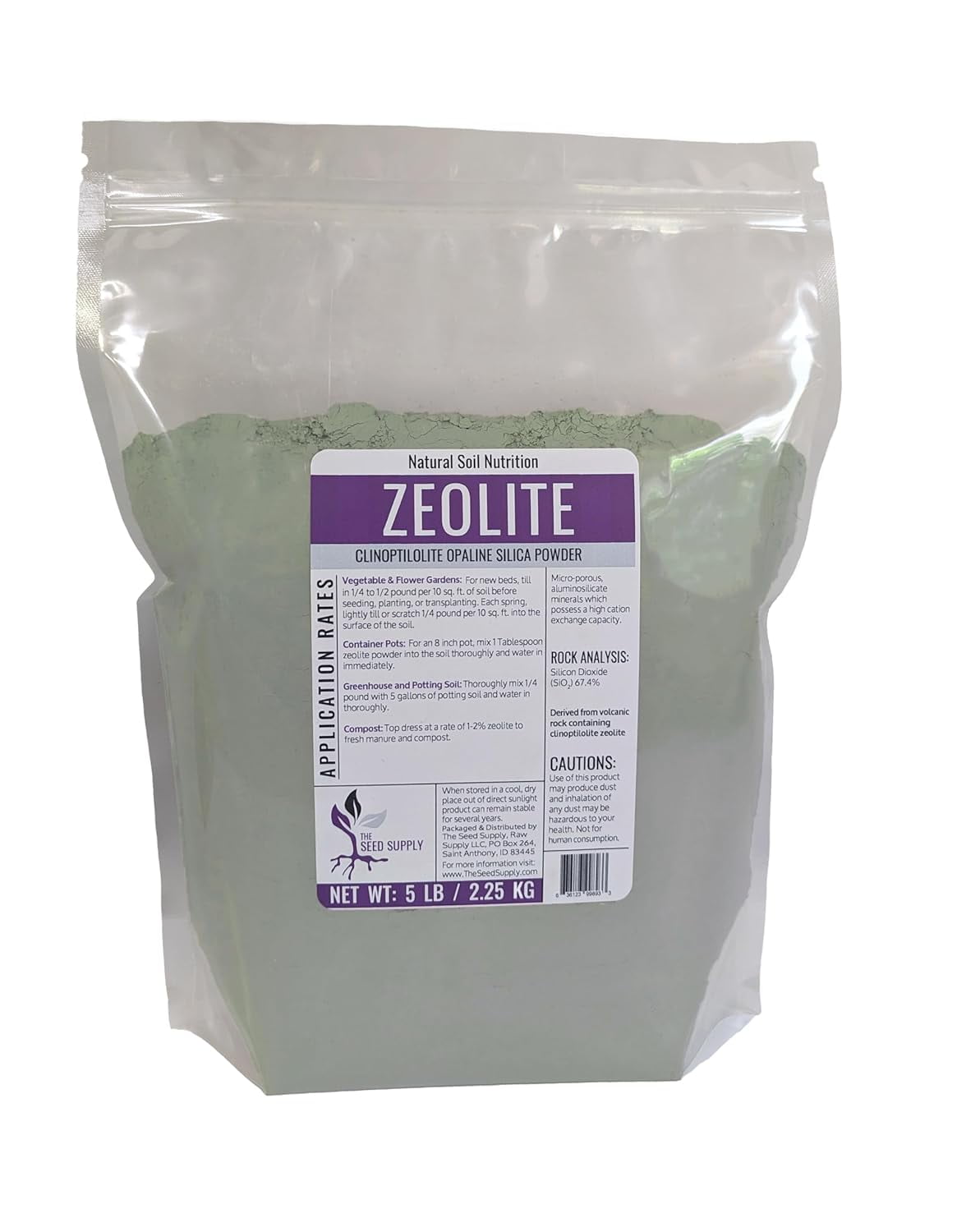5 Lb - Clinoptilolite Zeolite Powder - Great CEC Exchange - High ...