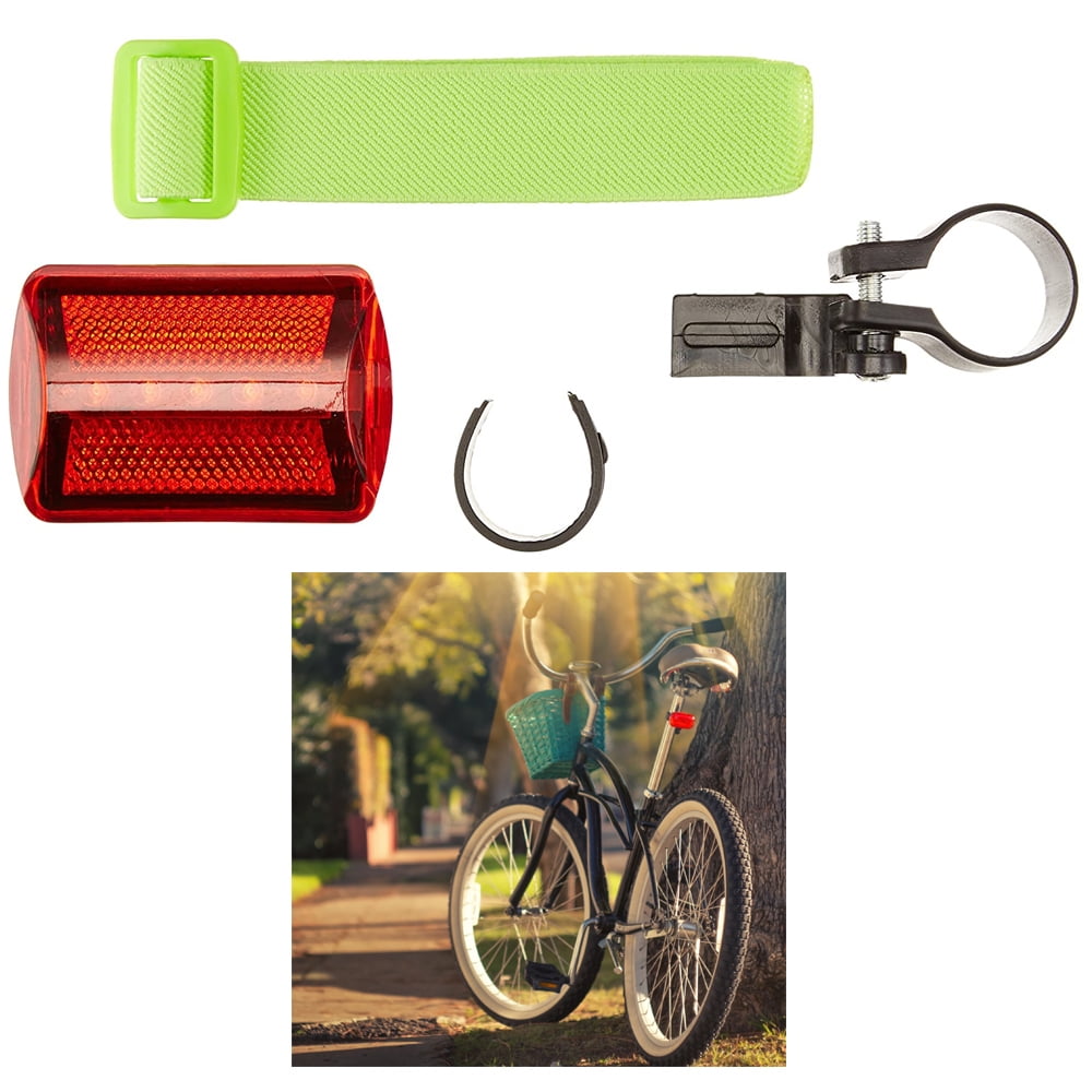 5 Led Safety Flasher Bike Bicycle Light Blinker Rear Tail Night Road ...