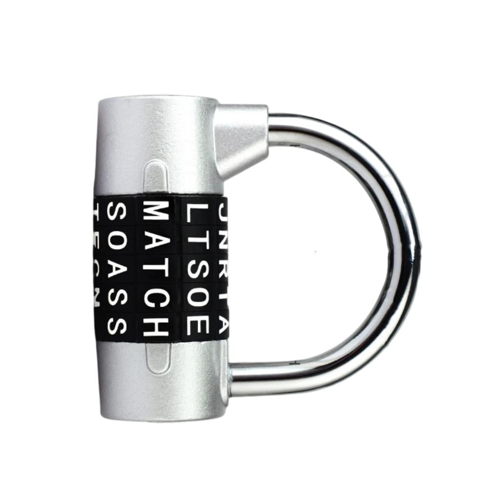 5 Letter Combination Padlock Door Handle Password Padlock for Cabinet ...