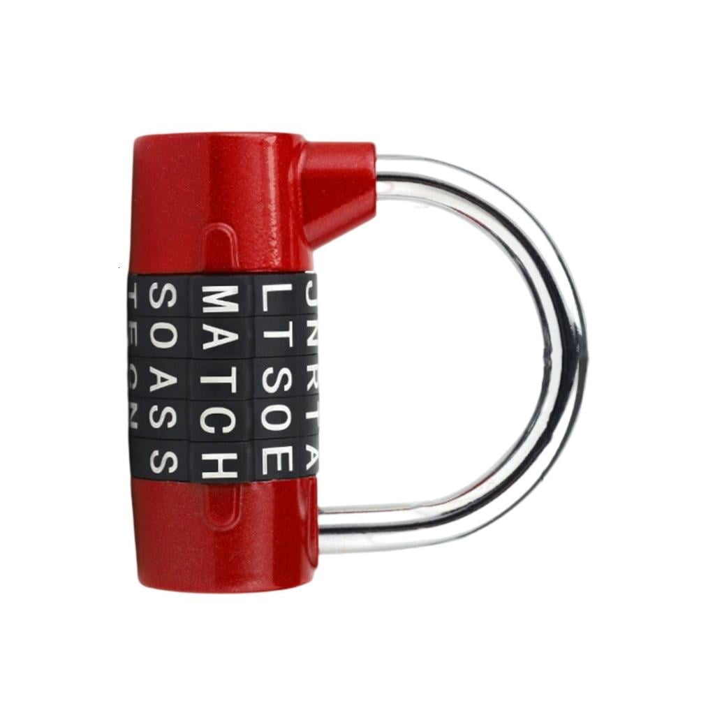 5 Letter Combination Padlock Door Handle Password Padlock for Cabinet ...