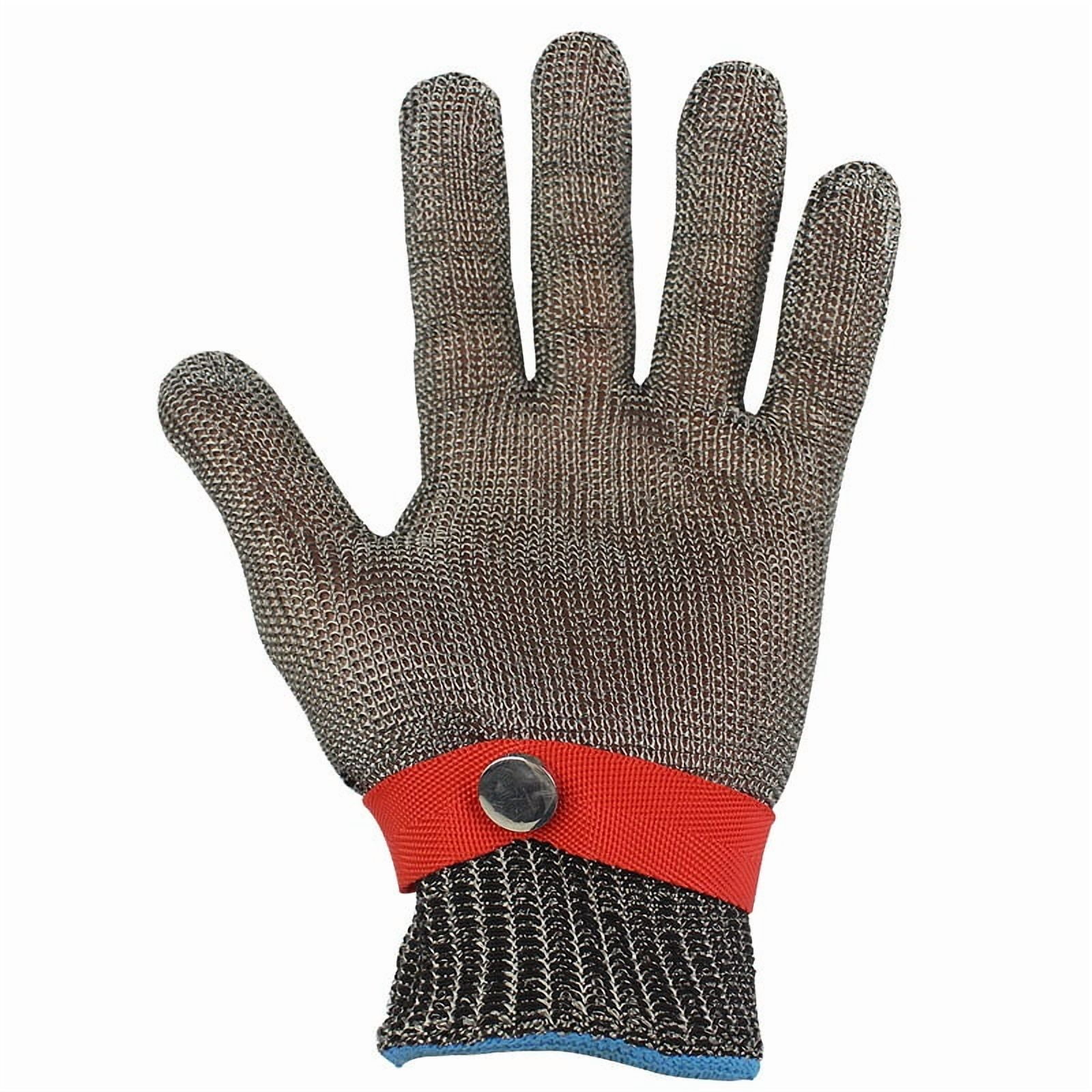 5 Level Anti-cutting Work Gloves Stainless Steel Wire Safety Gloves ...