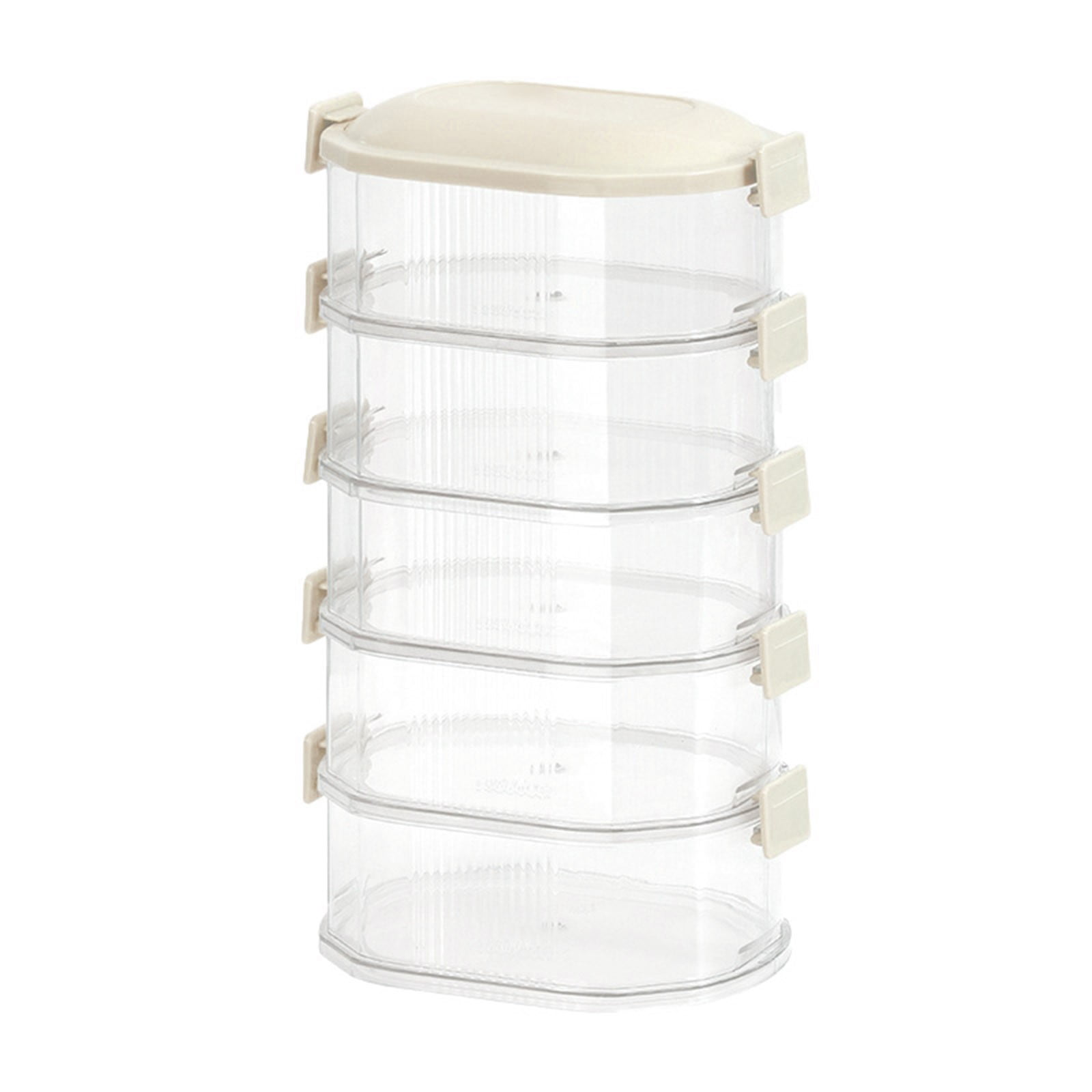 5-Level Modular Spice Rack Box- Stackable Airtight Condiment Containers ...