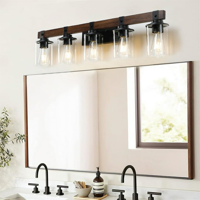 Industrial Vanity Lighting Rustic Bathroom Light Fixture Farmhouse
