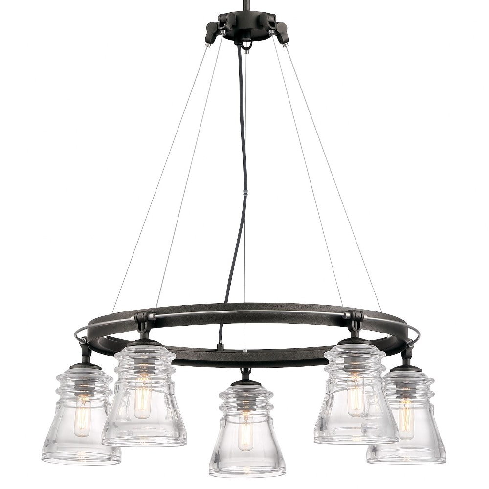 2736-709-Minka Lavery-Graham Avenue - 5 Light Chandelier-26 Inches Tall ...