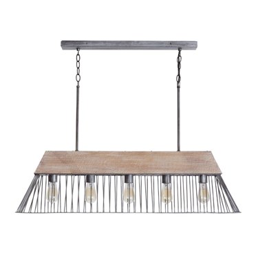 5 Light Island In Urban/Industrial Style 50 High By 13.75 Wide Capital ...