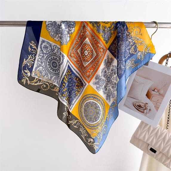 5. Lightweight Silk-Like Headscarf for Women Spring Summer - Multistyle ...