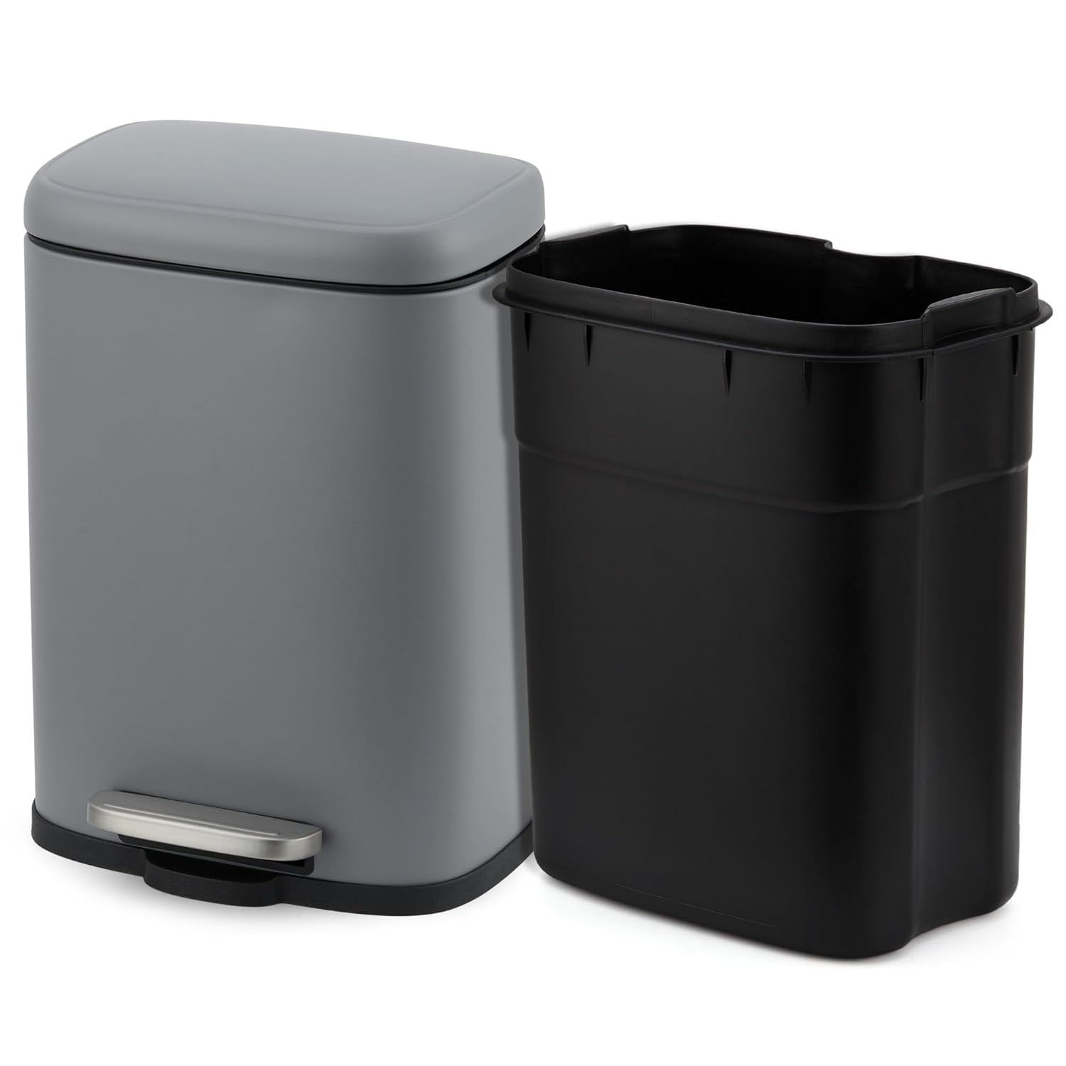 5 Liter 1 Point 3 Gallon Indoor Trash Can With Odor Control Step On ...
