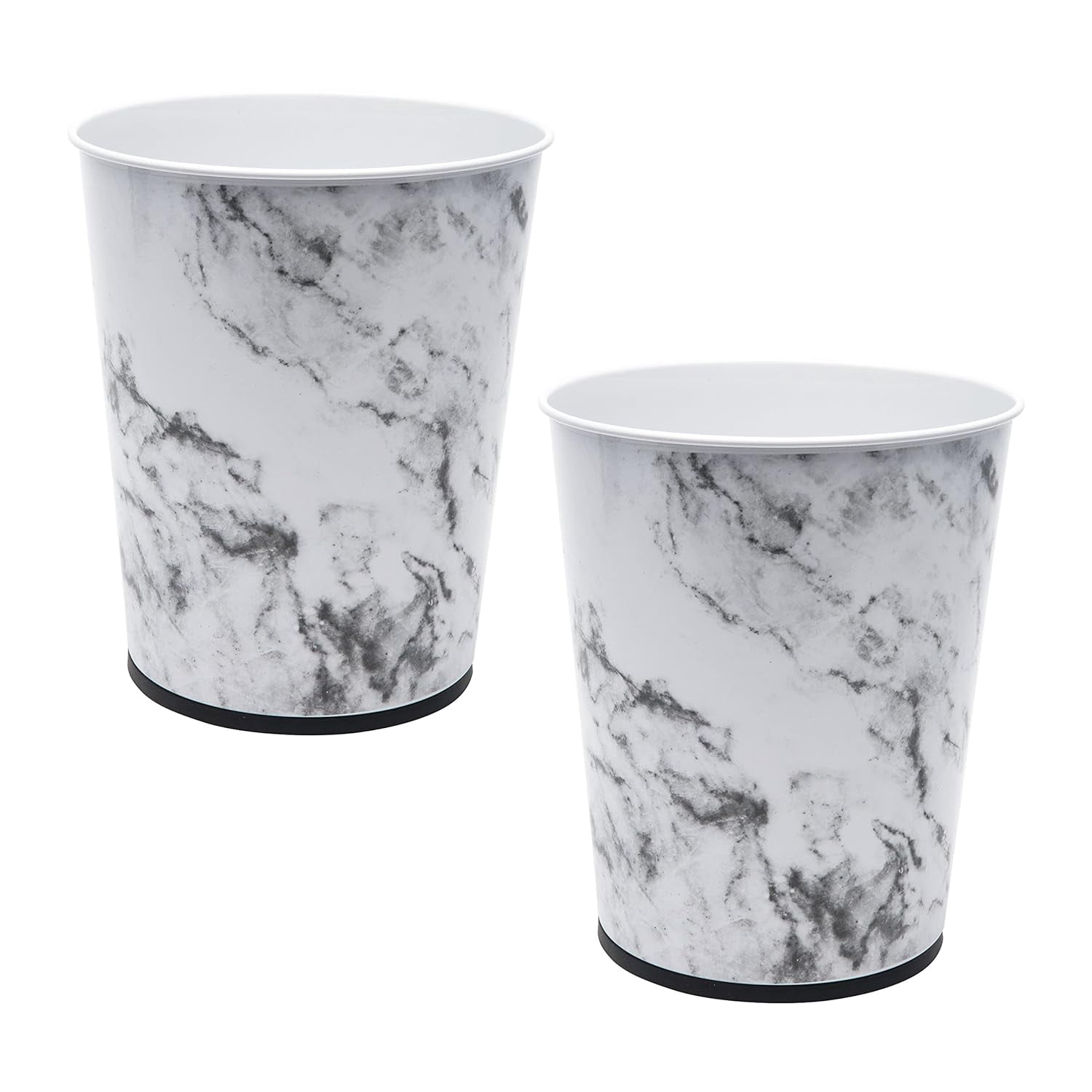 5 Liter Small Wastebasket | 2 Pack | Round Open Top | Trash Can ...