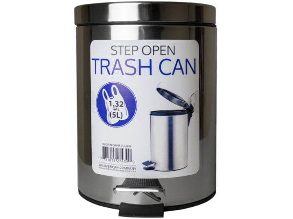 5 Liter Step Open Trash Can - Walmart.com
