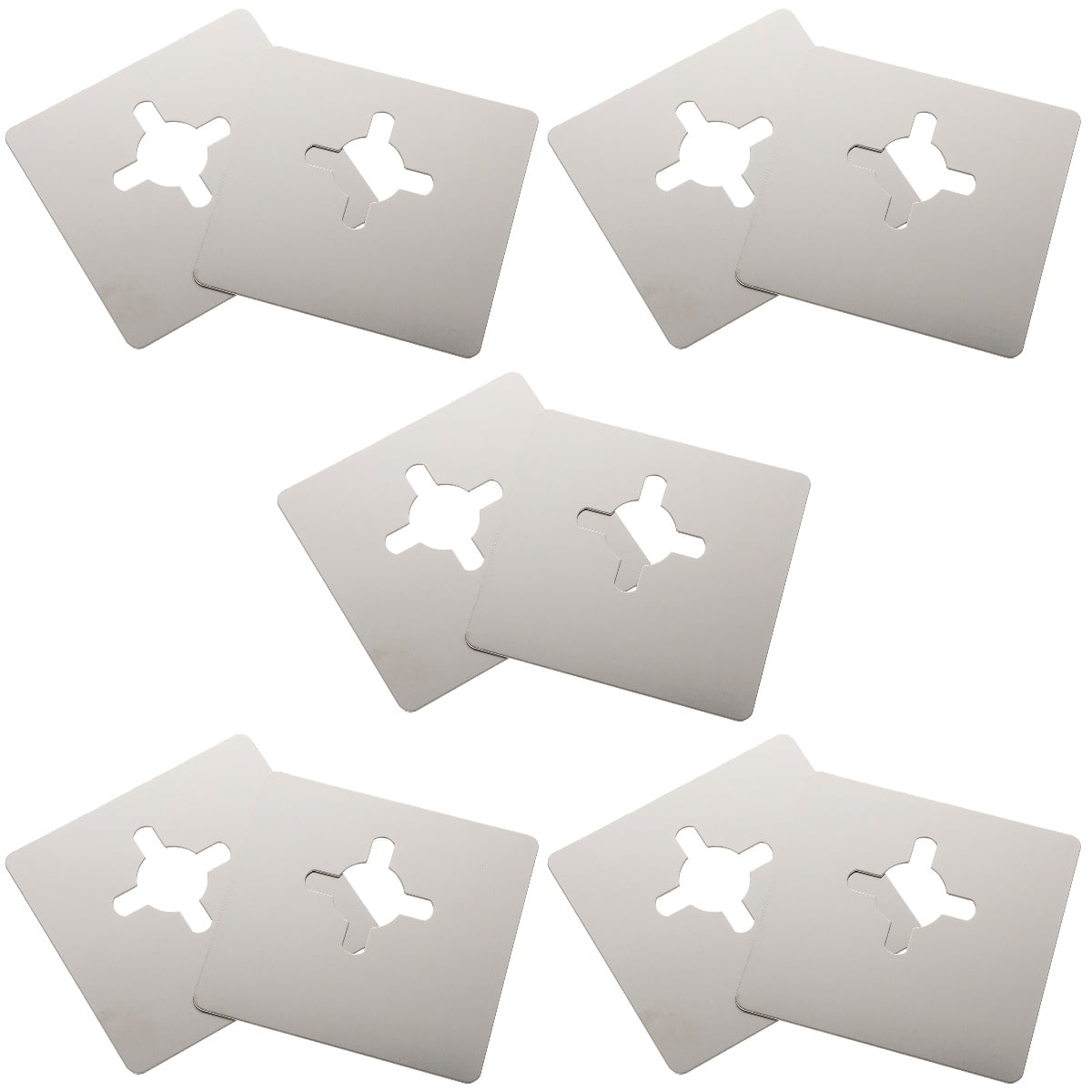 5 Lock Door Reinforcement Plate Hole Baby Handles Child Silver ...