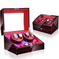 5 MODES 4+6 Watch Winder for Automatic Watches Chain Motor Wooden ...