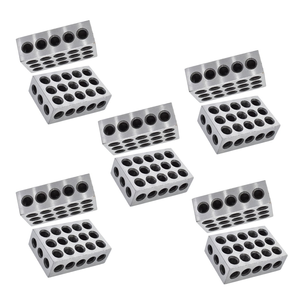 5 Matched Pair Ultra Precision 1-2-3 Blocks 23 Holes 0.0002" Machinist ...