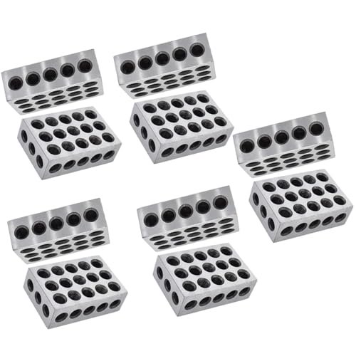 5 Matched Pairs Accuracy Steel, " x 2" x 3" Blocks 23 Holes Set .0001 ...