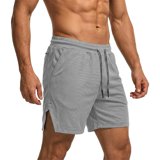 5" Mens Athletic Shorts Mesh Breathable Elastic Drawstring Waist with ...