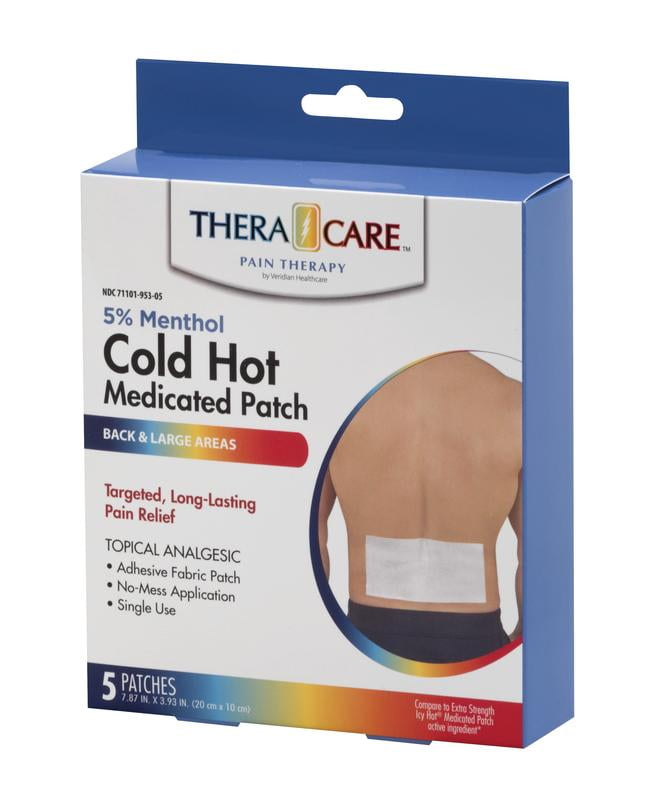 5% Menthol Cold Hot Medicated Patch - Walmart.com