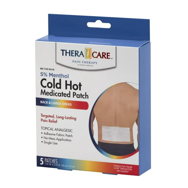 5% Menthol Cold Hot Medicated Patch - Walmart.com