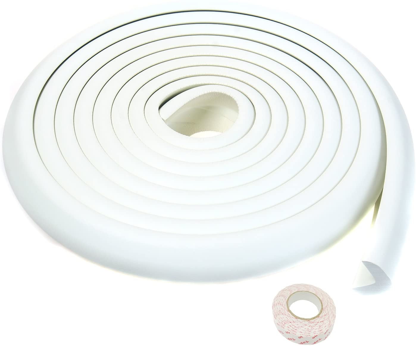 5-Meter Off-White L-Shaped Foam Roll for Table Edge Protection, Super ...