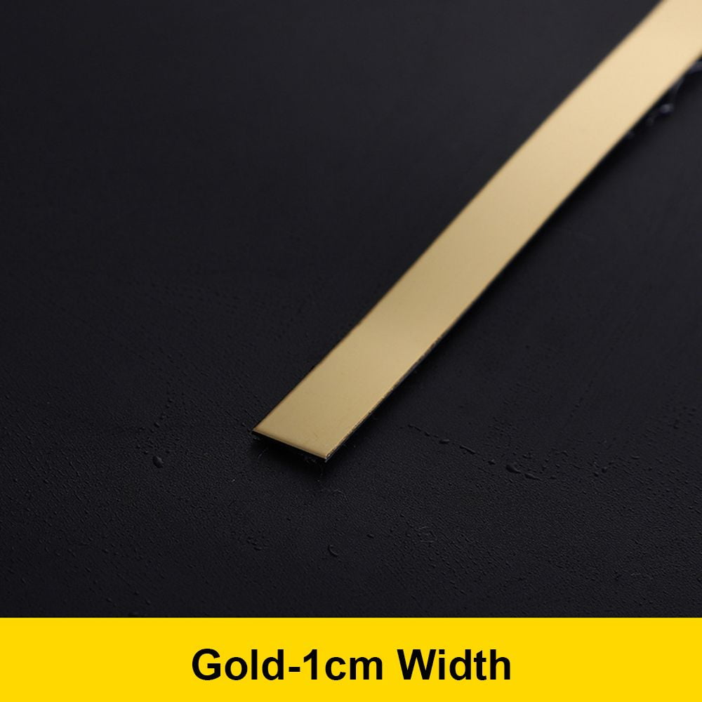 5 Meter Stainless Steel Wall Sticker Decorative Lines Decorative Strip ...