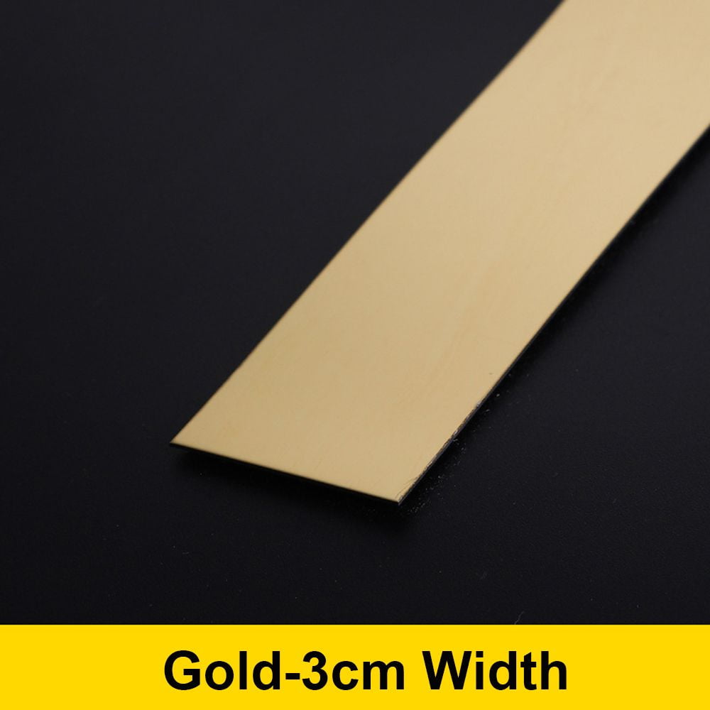 5 Meter Stainless Steel Wall Sticker Decorative Lines Decorative Strip ...