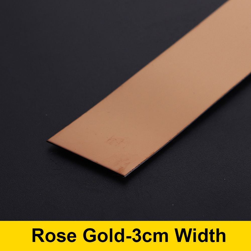 5 Meter Stainless Steel Wall Sticker Decorative Lines Decorative Strip ...
