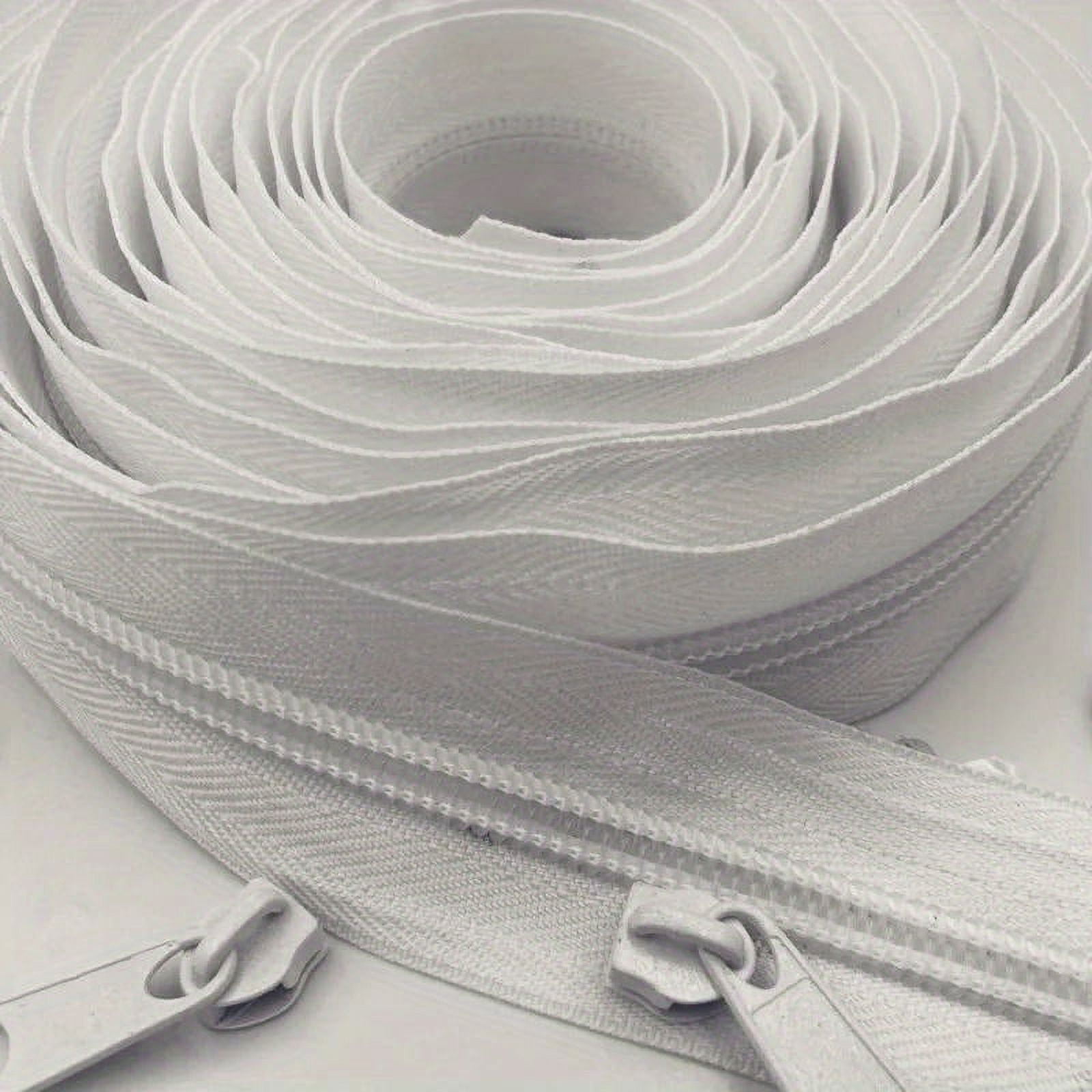5 Meters (5.4Yard) 5 # (20 Colors) Long Nylon Coil Zipper with 10pcs ...