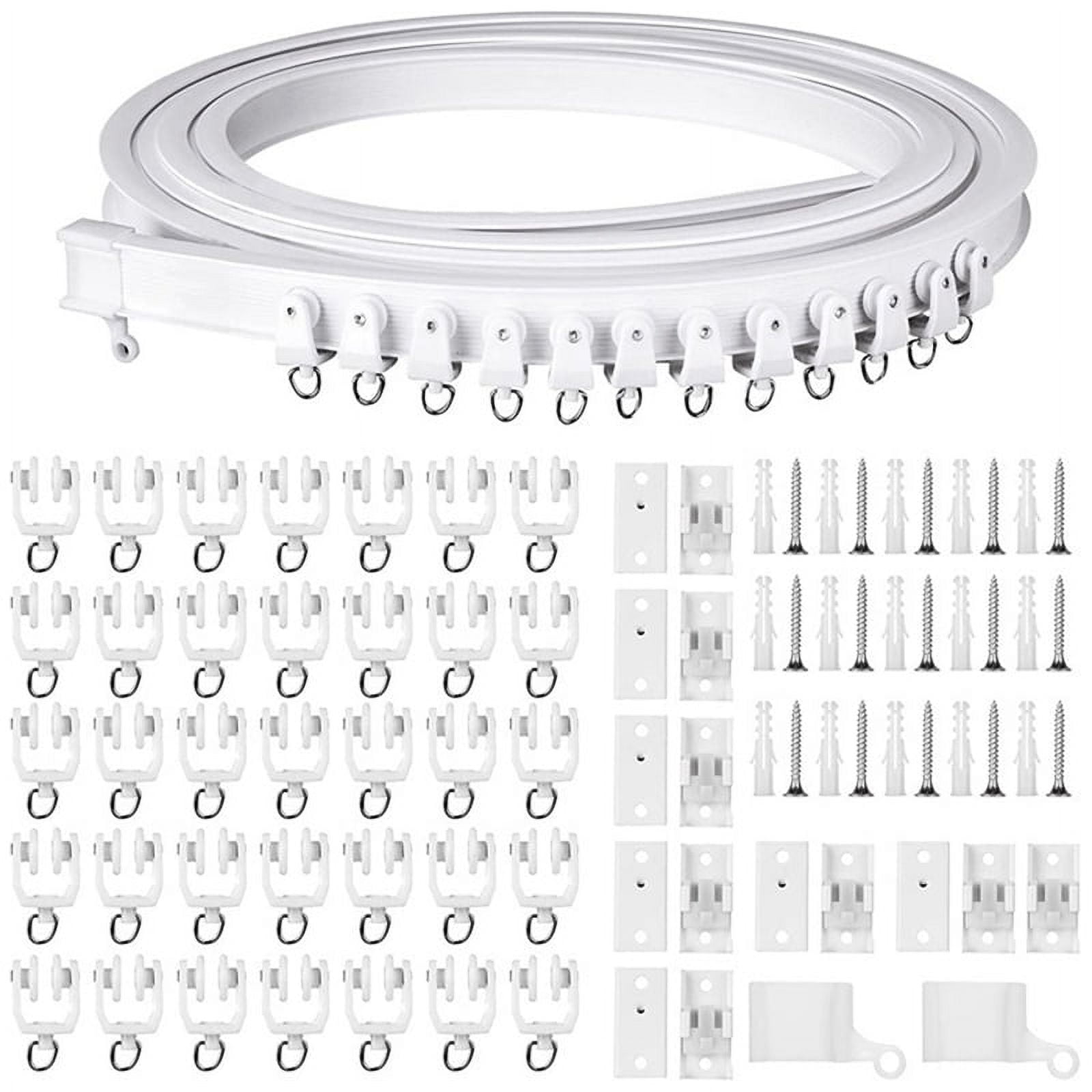 5 Meters PVC Curtain Curved Rail Track Silent Slide Rail Can Be Bent U ...