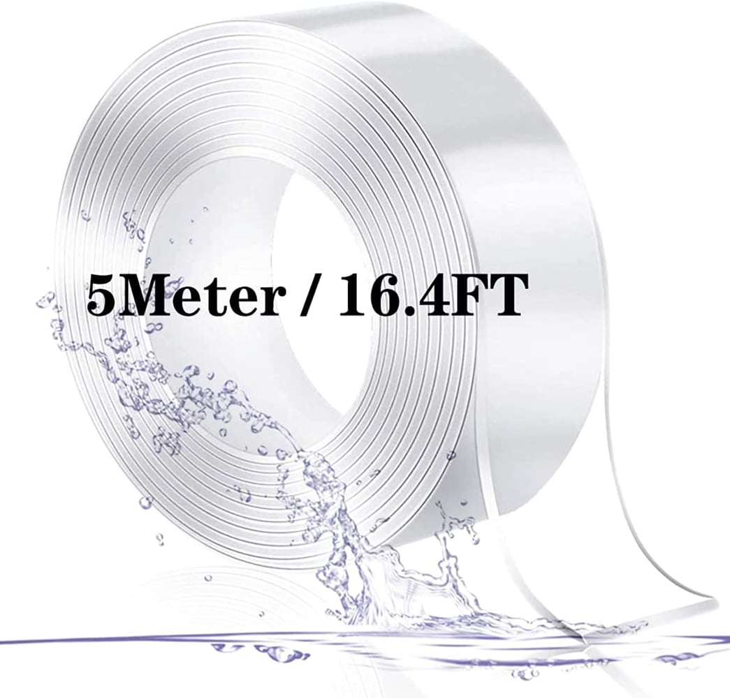 5 Metre Nano Double Sided Tape Heavy Duty,GIXUSIL Transparent Reusable ...