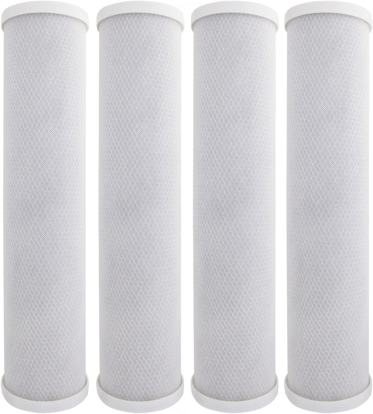 5 Micron 20 Inch x 4.5 Inch | 4-Pack Whole House Activated Carbon Block ...