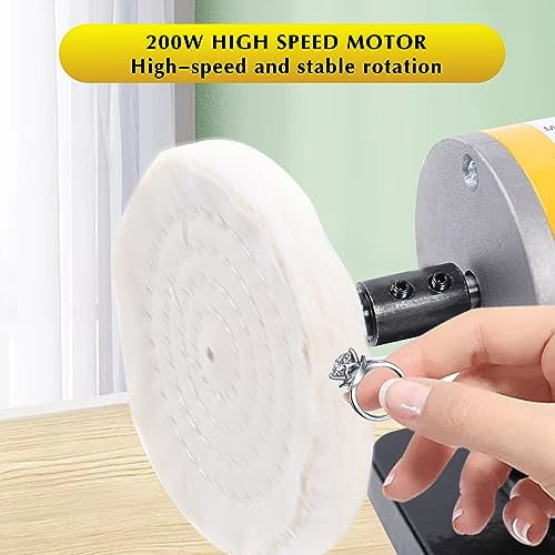 5” Mini Jewelry Polisher - Adjustable Variable Speed Bench Grinder ...