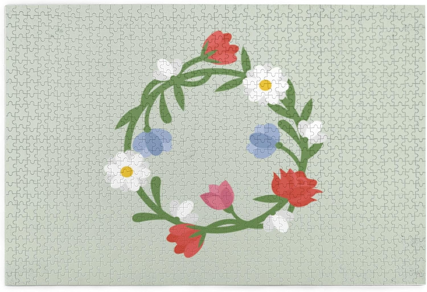 5 Minute Floral Wooden Puzzle for Adults 1000 Piece Jigsaw Puzzles Fun ...