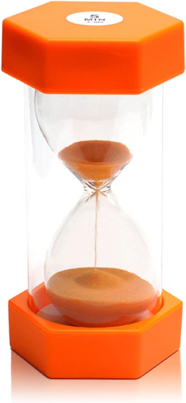 5 Minutes Sand Timer, Hourglass Timer, Sand Clock for Kids, Colorful ...