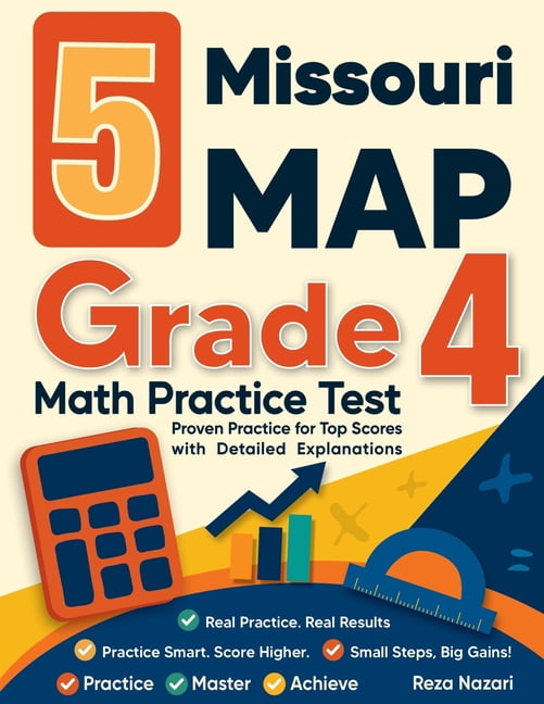5 Missouri MAP Grade 4 Math Practice Tests: Proven Practice for Top ...