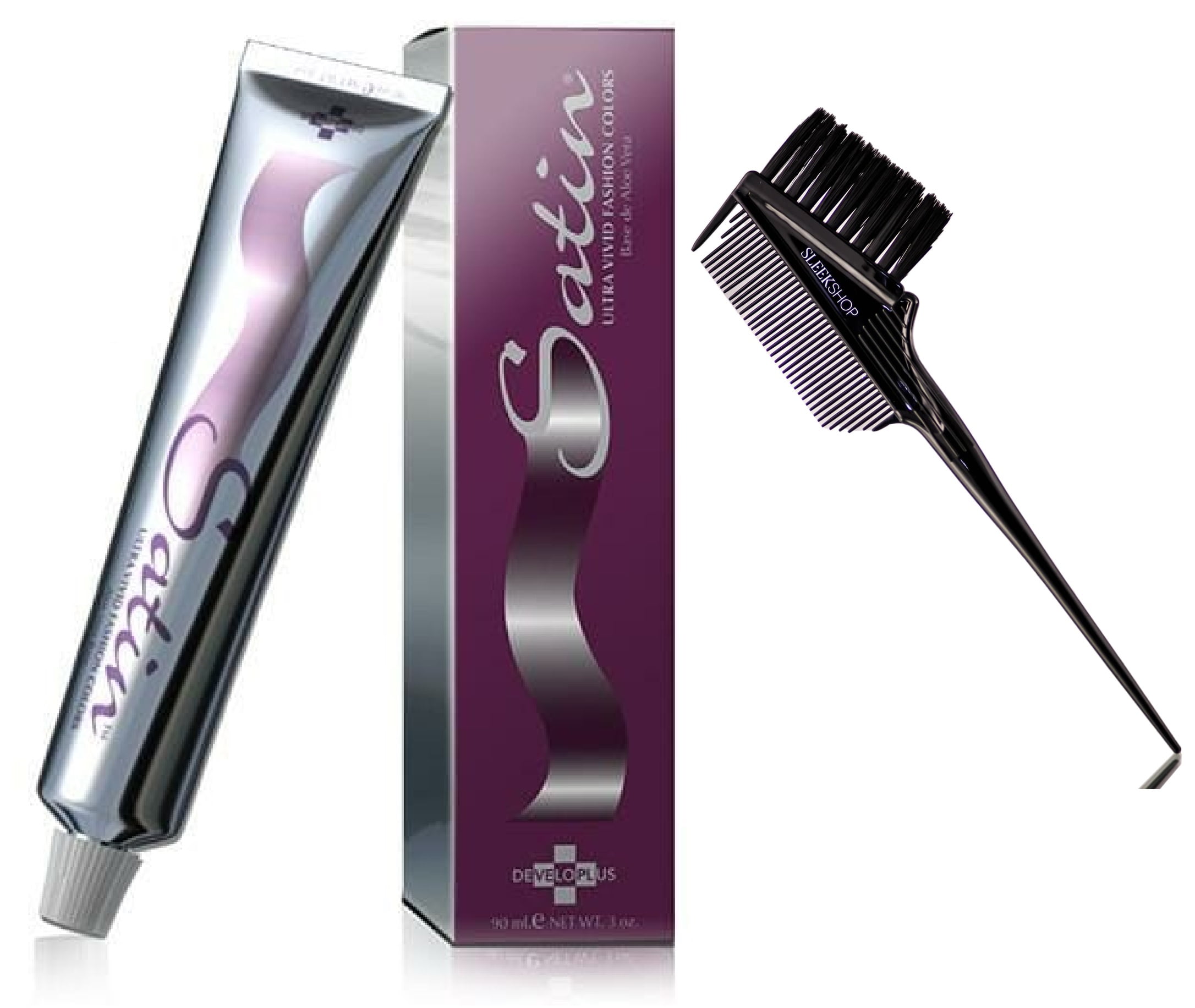 5 - Mocha , SATIN Aloe Vera Base Hair Color, Developlus Ultra Vivid Low ...