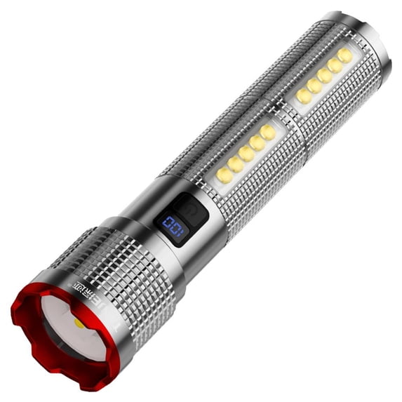 5-Mode LED Flashlight, Type-C Fast Charging, Dual-Light System with ...