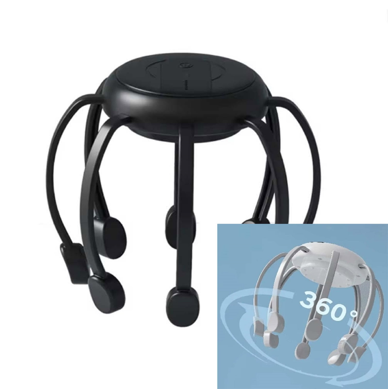 5-Mode Octopus Head Massager - 360° Vibration Scalp Massage Tool ...