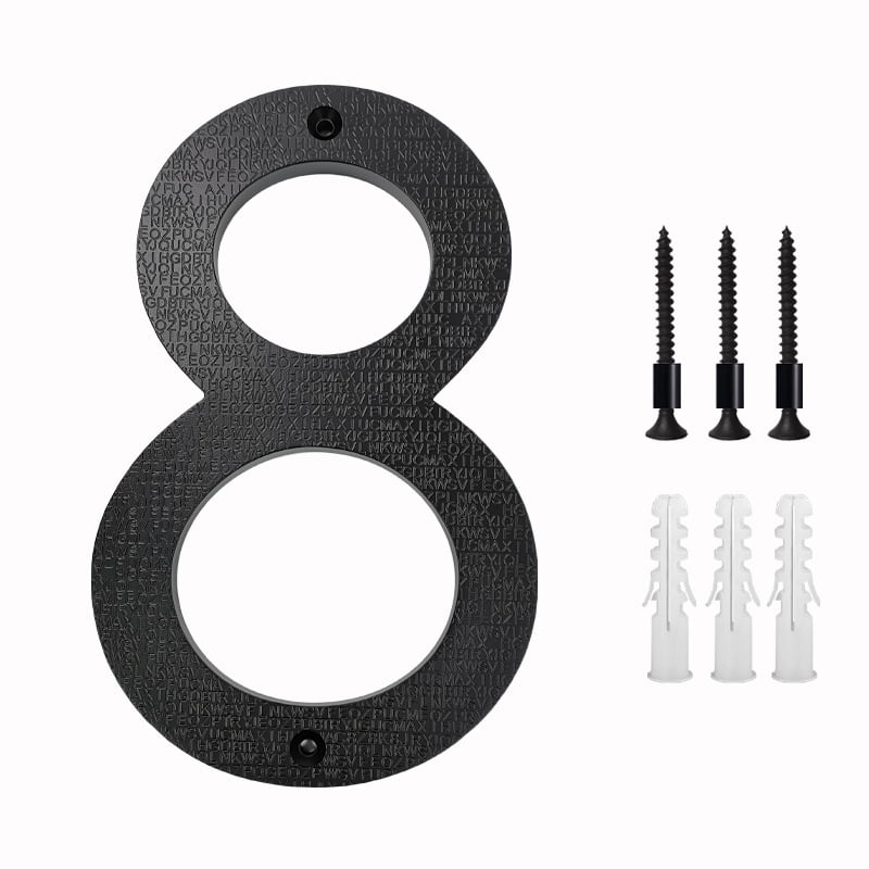 5" Modern Address House Numbers for Outside - Easy to Install 3D Matte ...