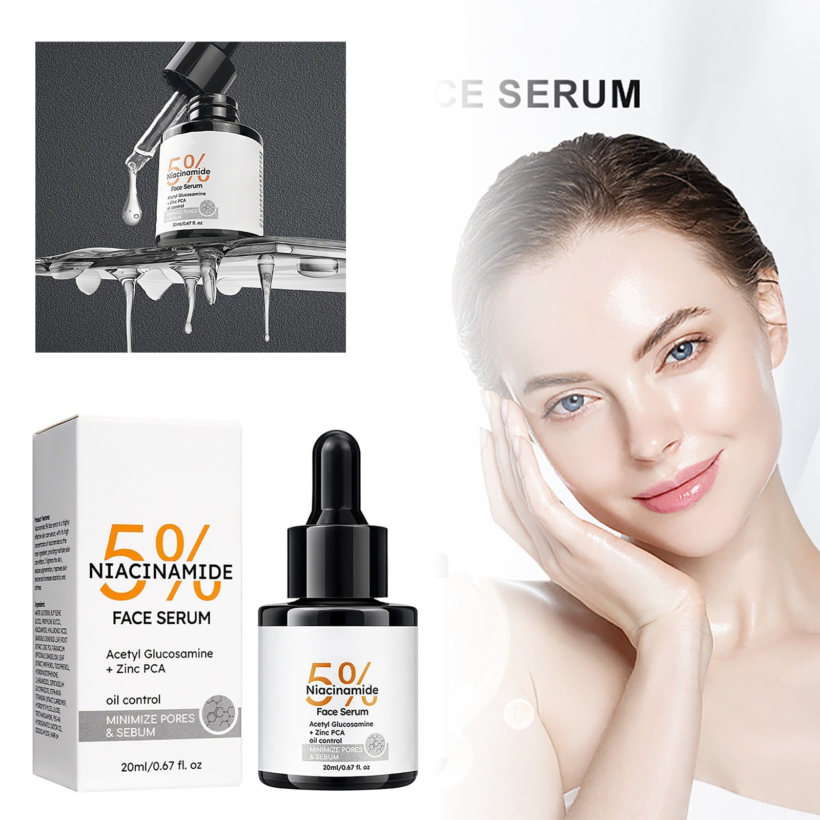 5% Moisturizing Stock Solution Black Bottle 20ml Face Moisturizer for ...