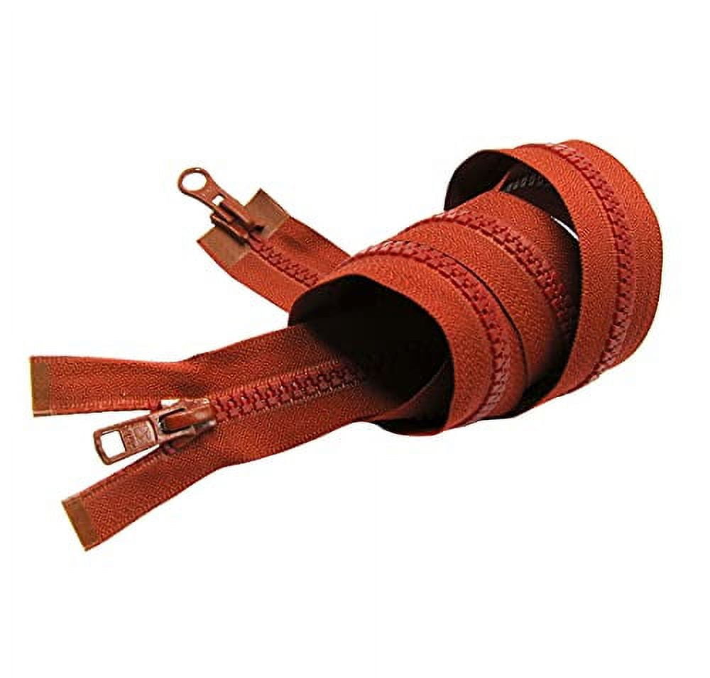 #5 Molded Vislon Burnt Orange YKK Jacket 2-Way Separating Zipper ...