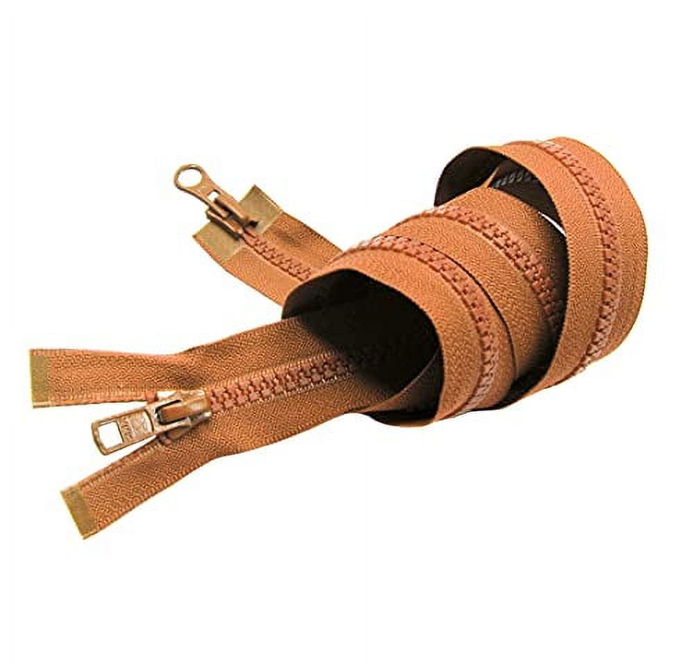 #5 Molded Vislon Deep Bister YKK Jacket 2-Way Separating Zipper ...