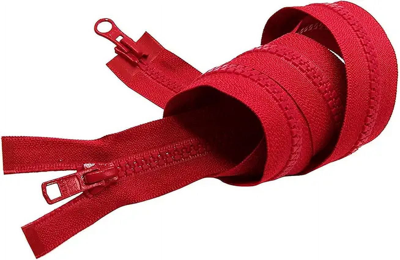 #5 Molded Vislon Hot Red YKK Jacket 2-Way Separating Zipper - Color ...