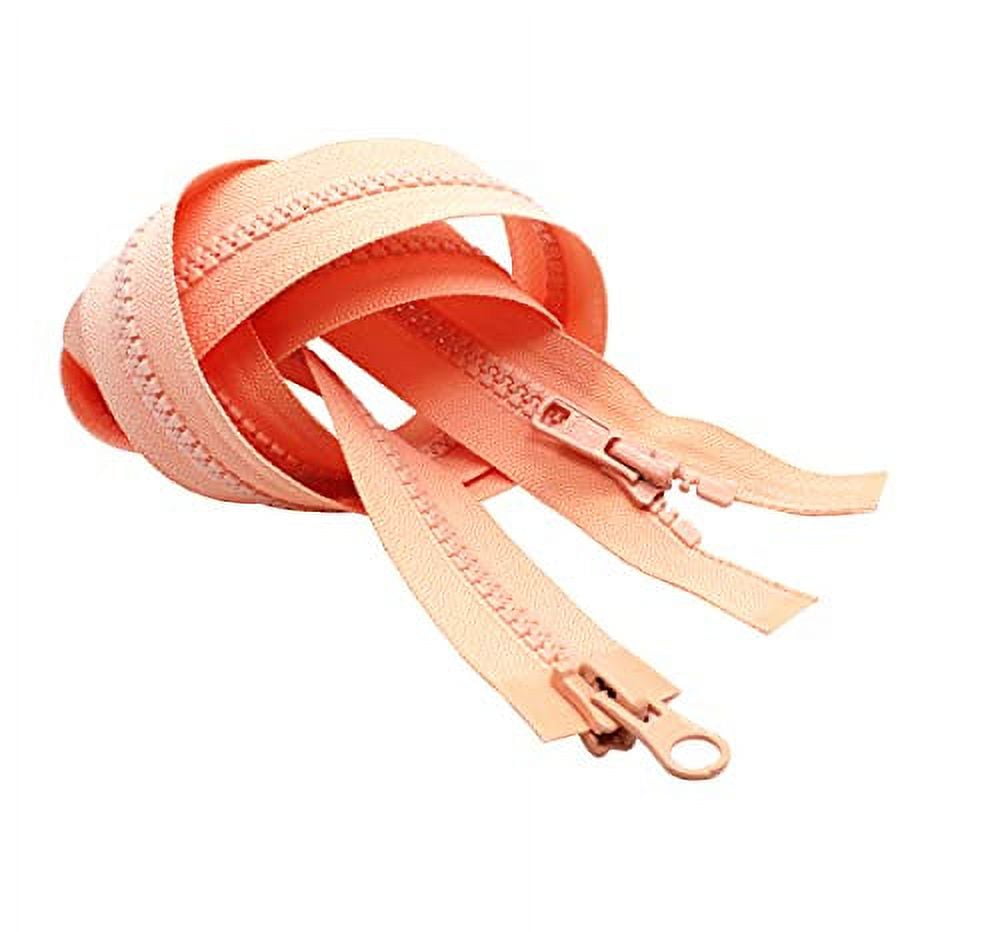 #5 Molded Vislon Peach YKK Jacket 2-Way Separating Zipper - Choose Your ...