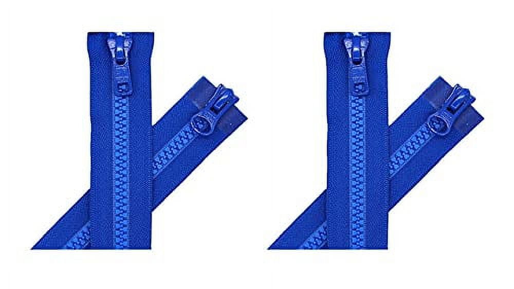 #5 Molded Vislon Victoria Blue YKK Jacket 2-Way Separating Zippers ...