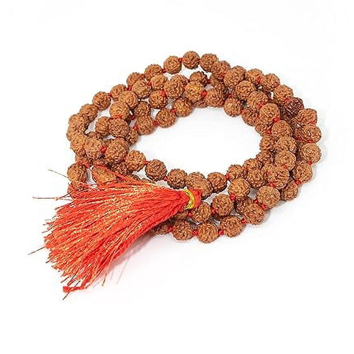5 Mukhi Lab Certified Rudraksha Mala Original 108 + 1 Beads | Jap Mala ...